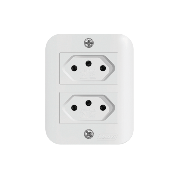 2 Tomadas 2P +T - 250V~ - Romazi - Sua energia nossa marca