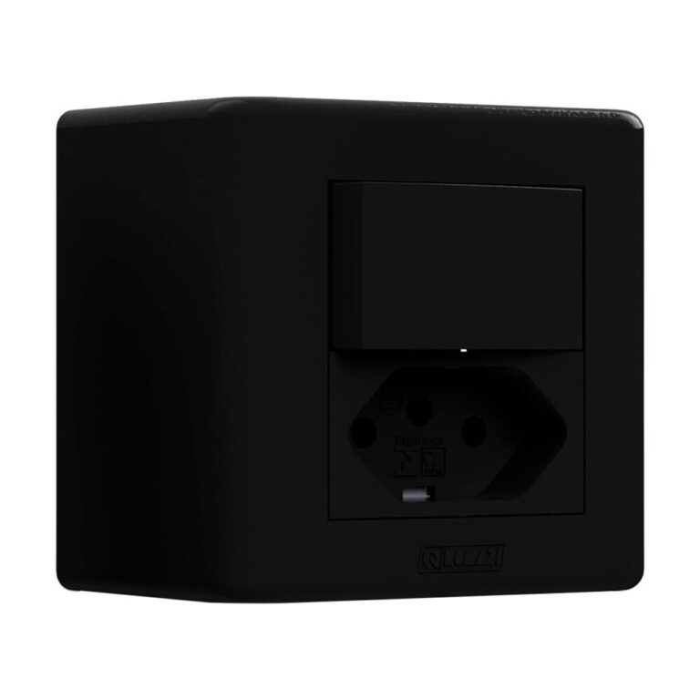 1 Tecla + Tomada Sobrepor ~ 250V - Romazi - Sua energia nossa marca